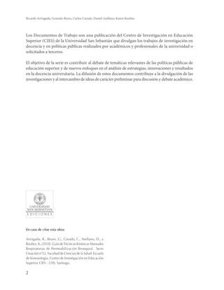 guía de técnicas kinésicas. manuales respiratorias de permeabilización ...