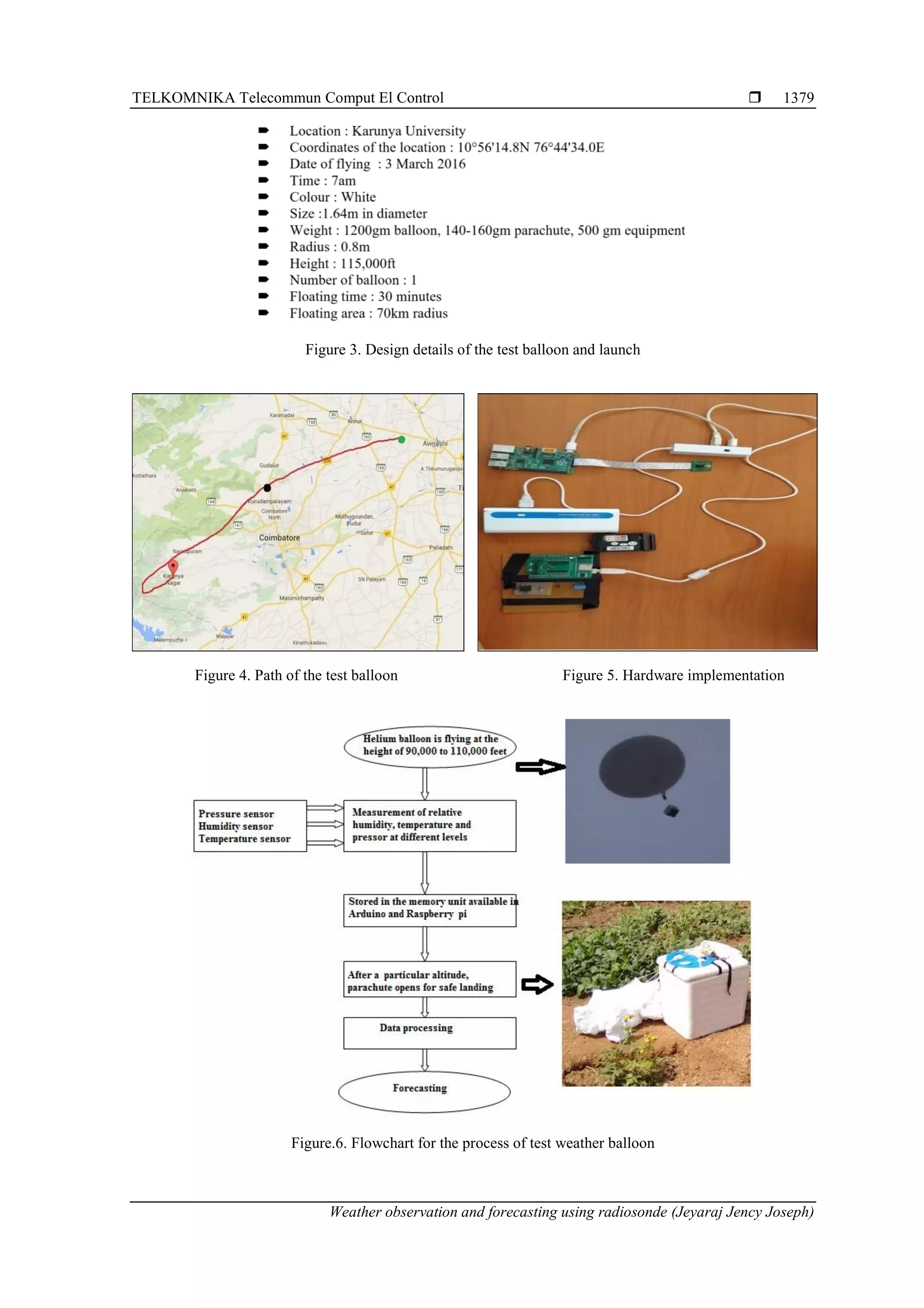 Weather observation and forecasting using radiosonde | PDF