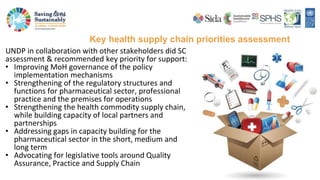 Health commodities supply chain management in a conflict environment | PPTX