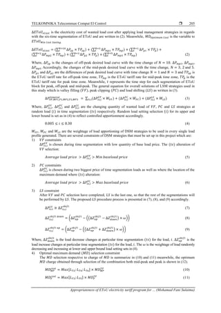 Appropriateness of EToU electricity tariff program for industrial type consumers: an ...