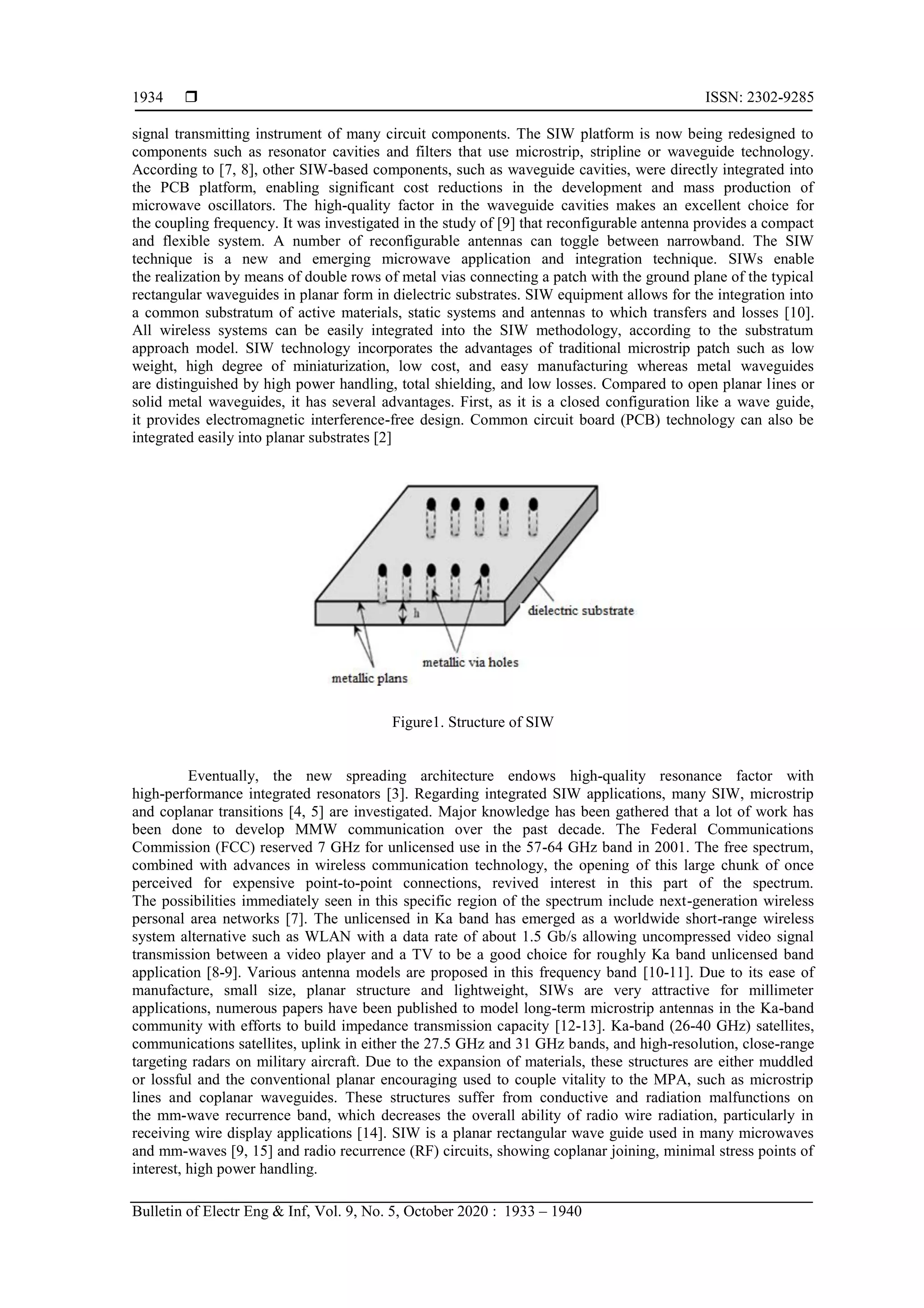 Wideband millimeter-wave substrate integrated waveguide cavity-backed ...