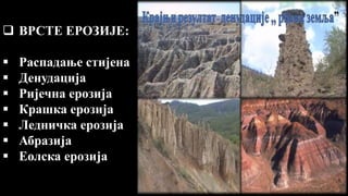 OBLICI RELJEFA NASTALI RADOM SPOLJAŠNJIH SILA.pptx