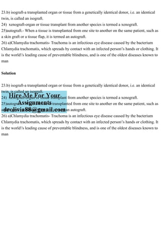 23.b) isograft-a transplanted organ or tissue from a genetically ide.pdf