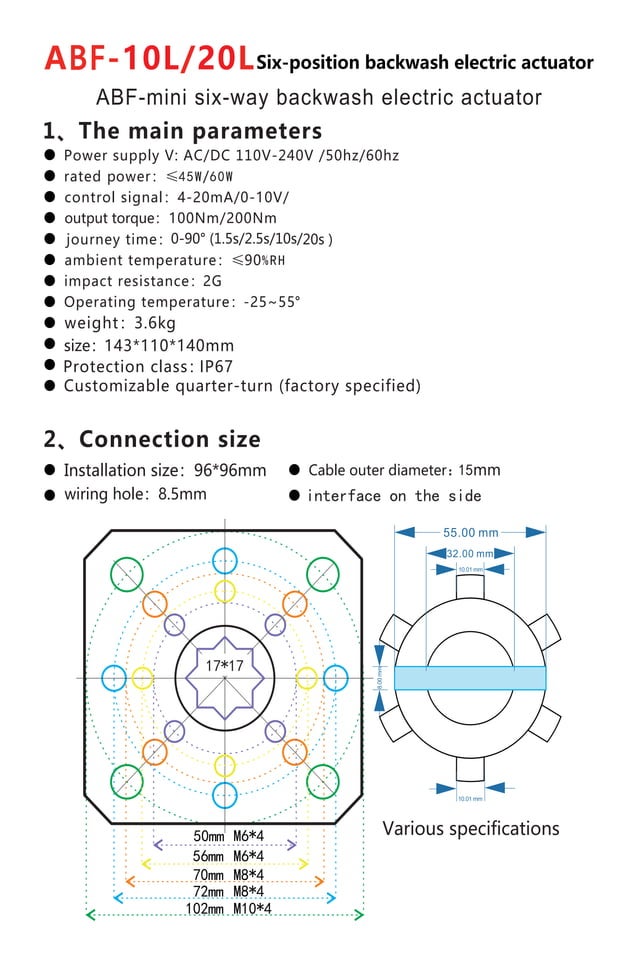 Automatic 6-position backwash valve actuator manual | PDF