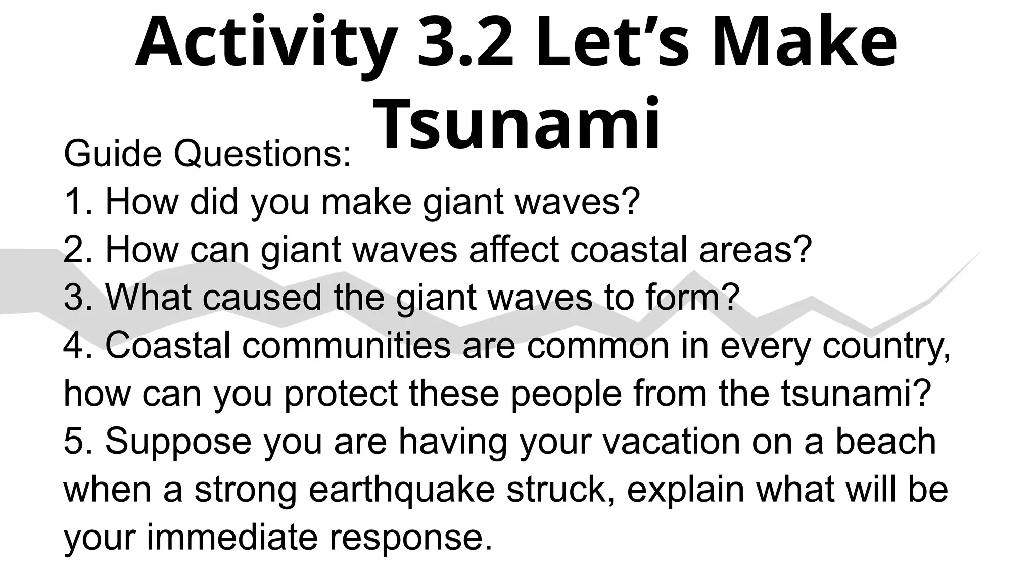 GADE LESSON( TSUNAMI/DISASTER)/CALAMITY) | PPTX