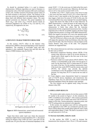 Performance Analysis of the Distance Relay Characteristics in a Compensated Transmission Line ...