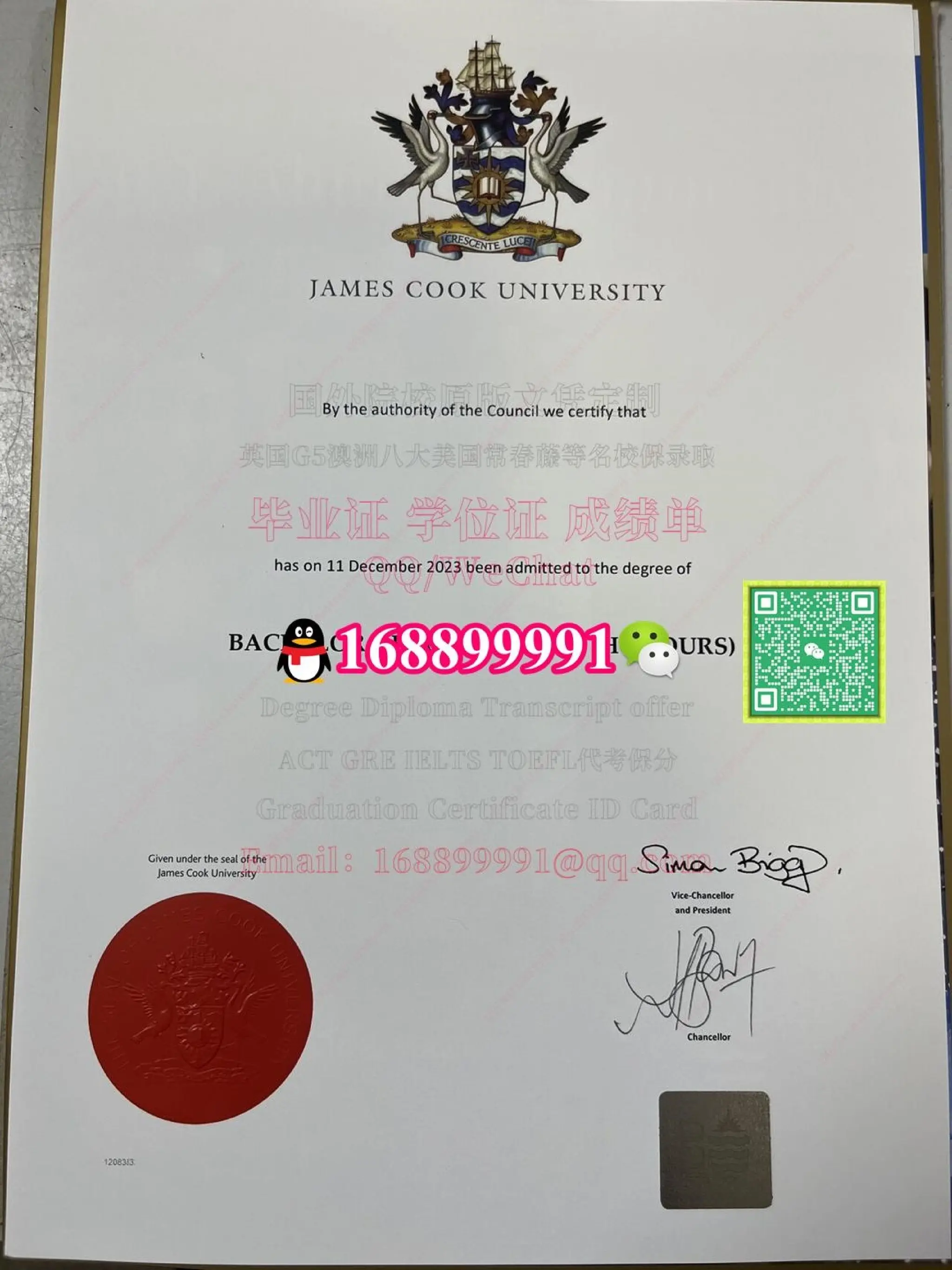 James Cook University degree offer diploma Transcript | PDF