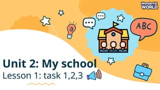 Wonderful world 3 Unit 2-Lesson1-Period 1 | PPTX