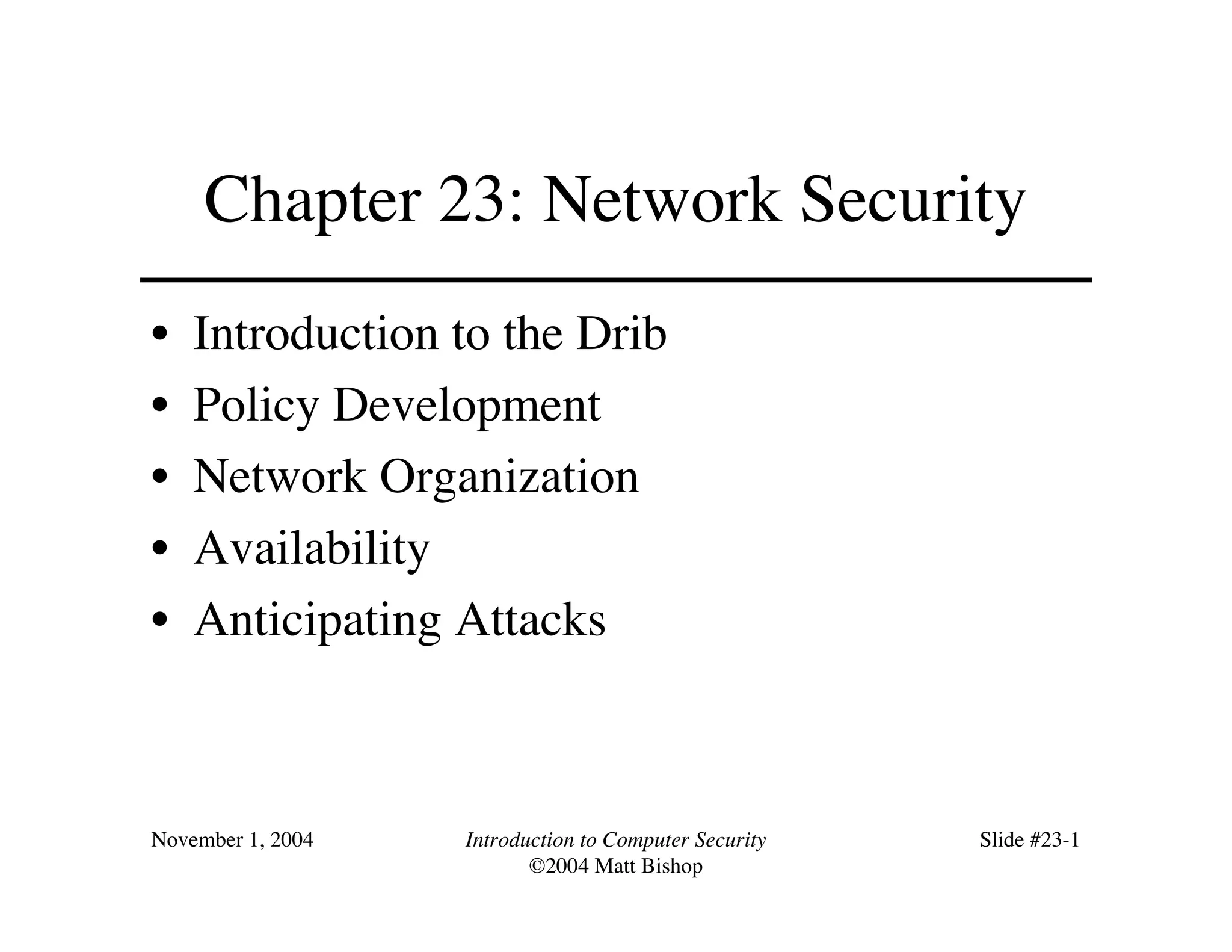 23.pdf Network Security di dalam keamanan informasi | PDF