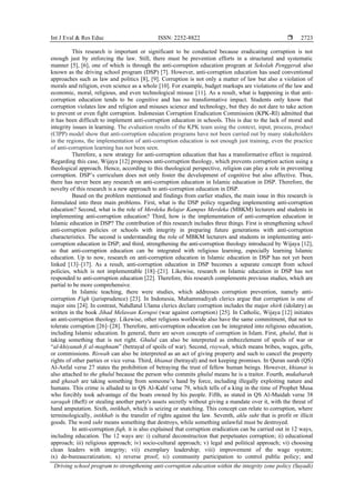 Driving school program to strengthening anti-corruption education ...