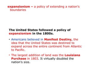 23.4 expansion of the united states | PPT