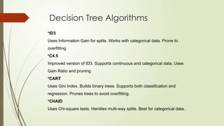 23-512(Decision Tree) machine learning ppt | PPTX