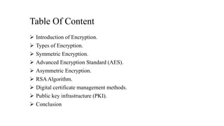 Encryption in Cryptography | PPTX