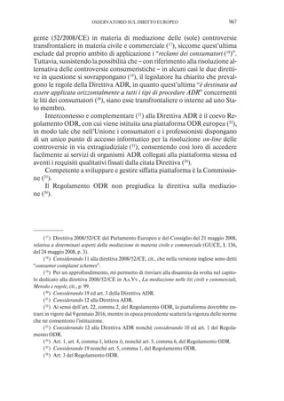 ADR e ODR per Controversie Consumeristiche | PDF