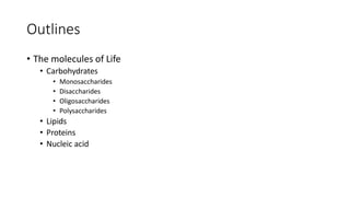 2 - Chemical Composition of the Cell - part 1 | PDF