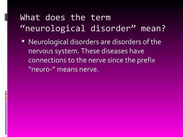 23. common neurological disorders | PPT