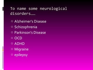 23. common neurological disorders | PPT