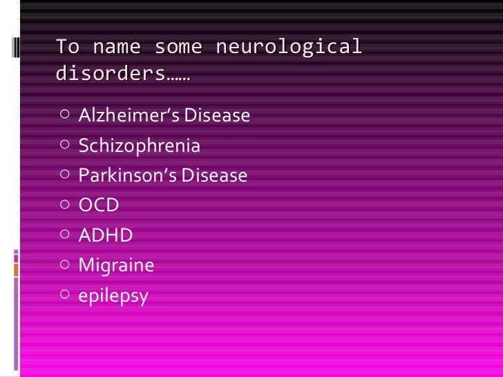23. common neurological disorders