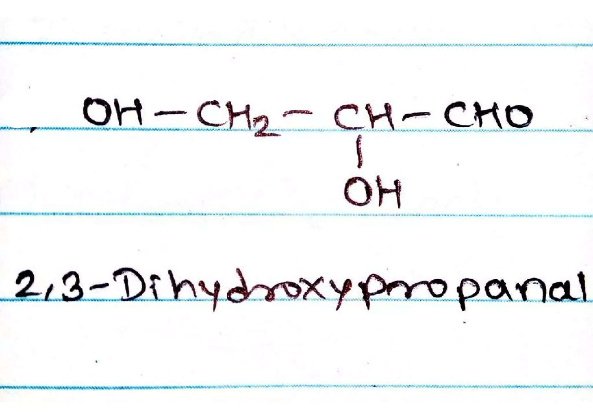 2,3-dihydroxy propanal | PDF