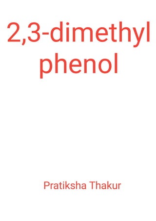 2,3-dimethyl phenol | PDF