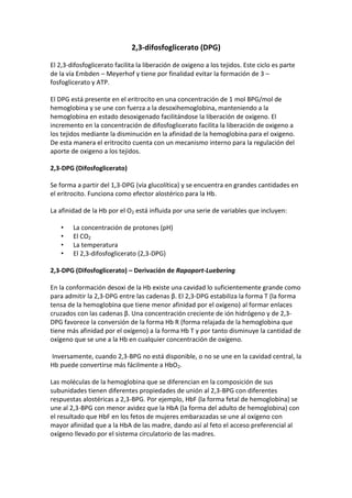 2,3 dpg | PDF