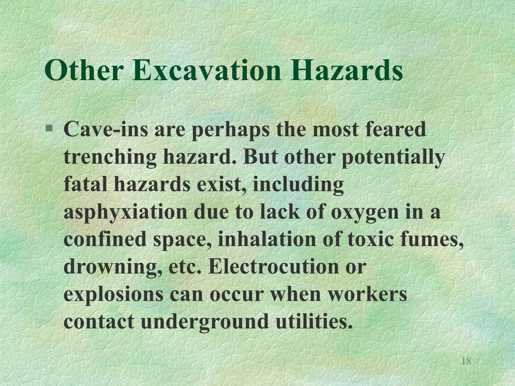 Excvation Safety for safety officers reference | PPT
