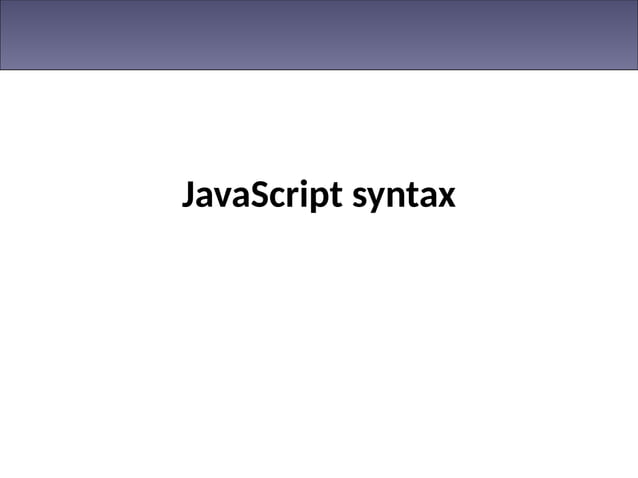 Introduction To Javascript Concepts Ppt