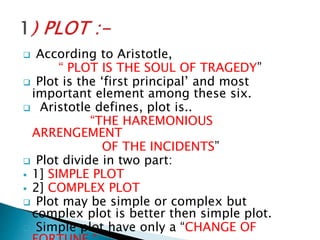 Six parts of tragedy | PPTX