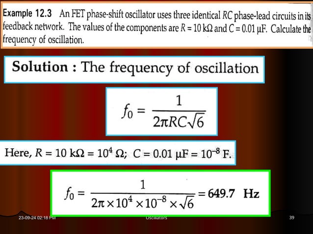 23-oscillators ELECTRONICS ENGINEERING.ppt