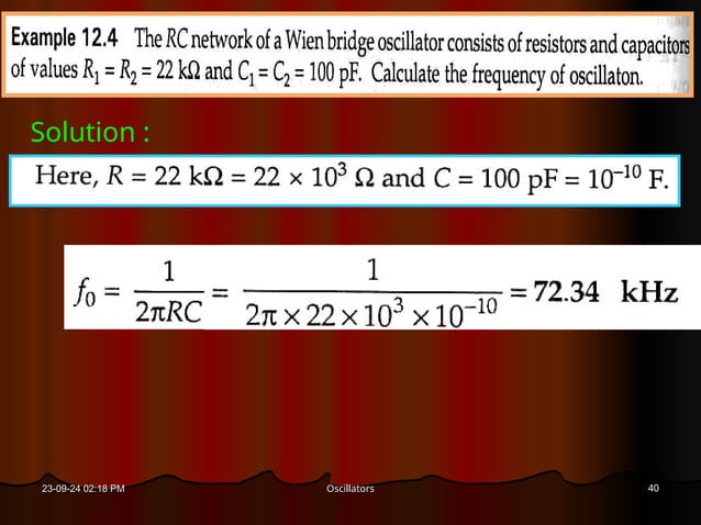 23-oscillators ELECTRONICS ENGINEERING.ppt