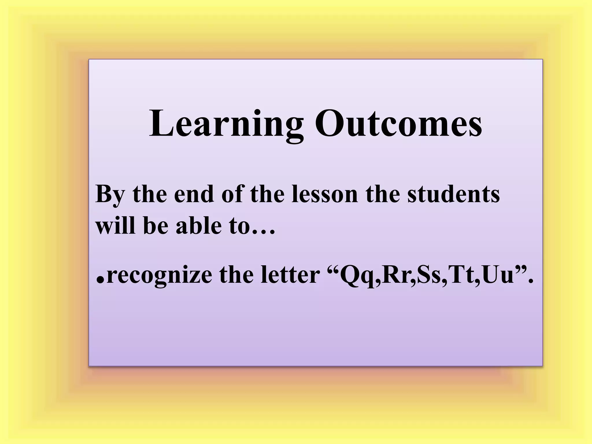 Play Group English Writing from Qq,Rr,Ss,Tt,Uu | PPT