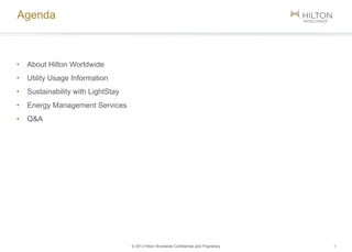 Hilton Worldwide - Leading Efforts in Sustainability and Energy ...