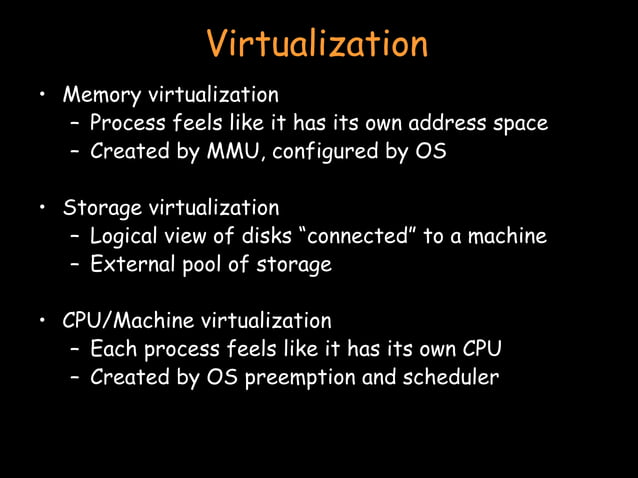 Virtualization (Distributed computing) | PPT | Operating Systems | Computer Software and ...