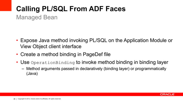 Oracle Adf Architecture Tv Design Architecting For Plsql Integration Ppt