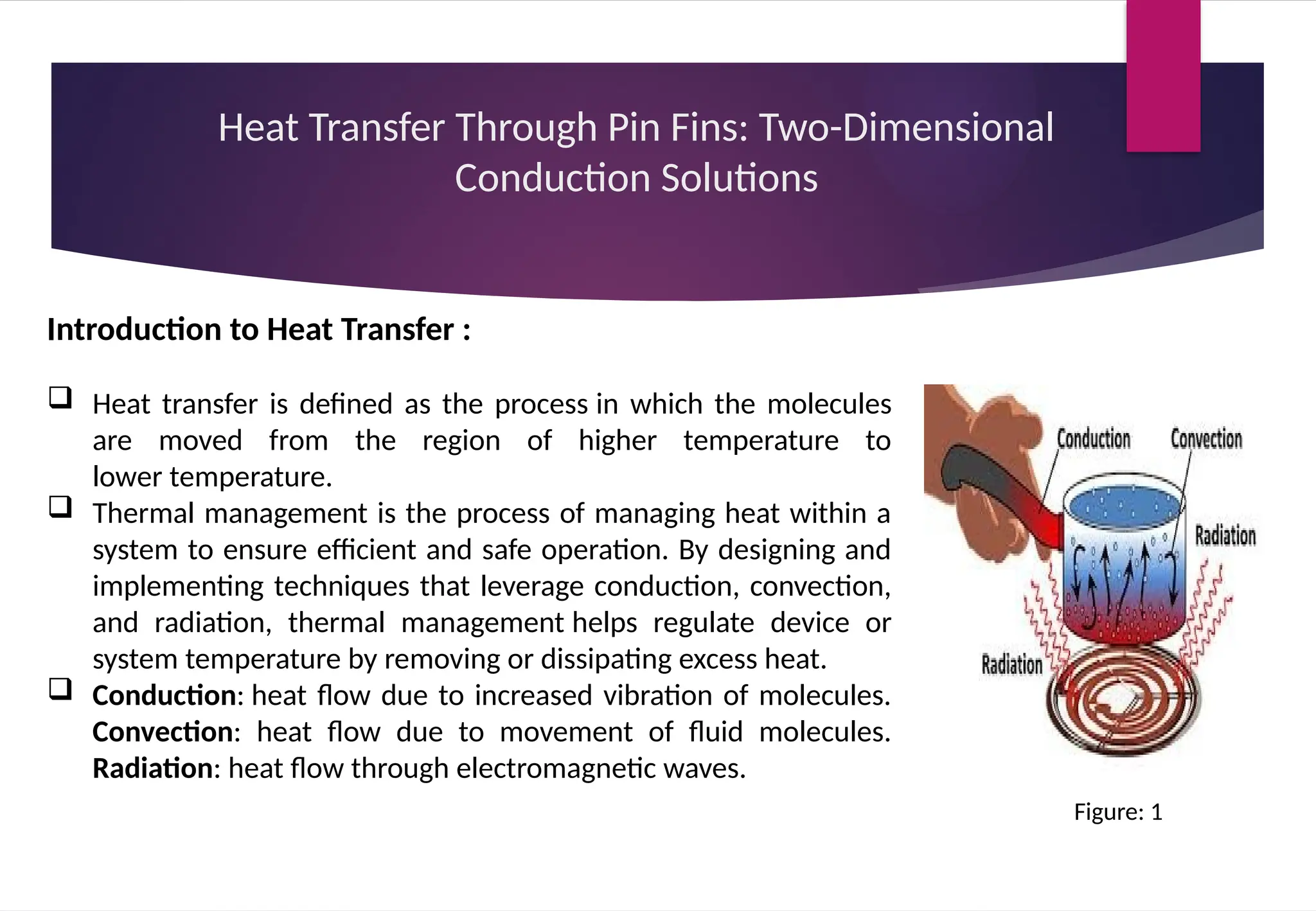Heat Transfer Through Pin Fins Power Point Presentation | PPTX