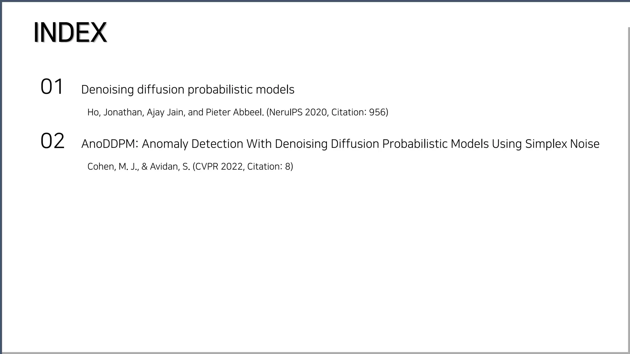 Anomaly Detection based on Diffusion | PPT
