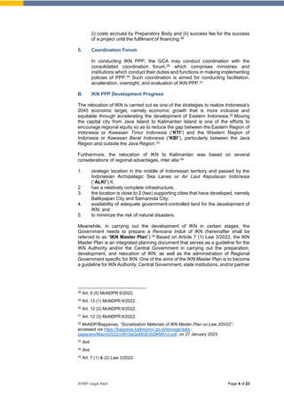 Public-Private Partnership for Infrastructure Procurement in Indonesia ...