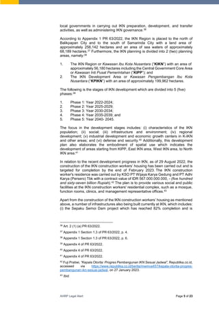 Public-Private Partnership for Infrastructure Procurement in Indonesia’s New Capital City (IKN ...