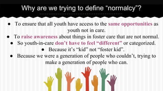 Defining Normal- NEYC Normalcy Committee | PDF | Adoption and Fostering ...