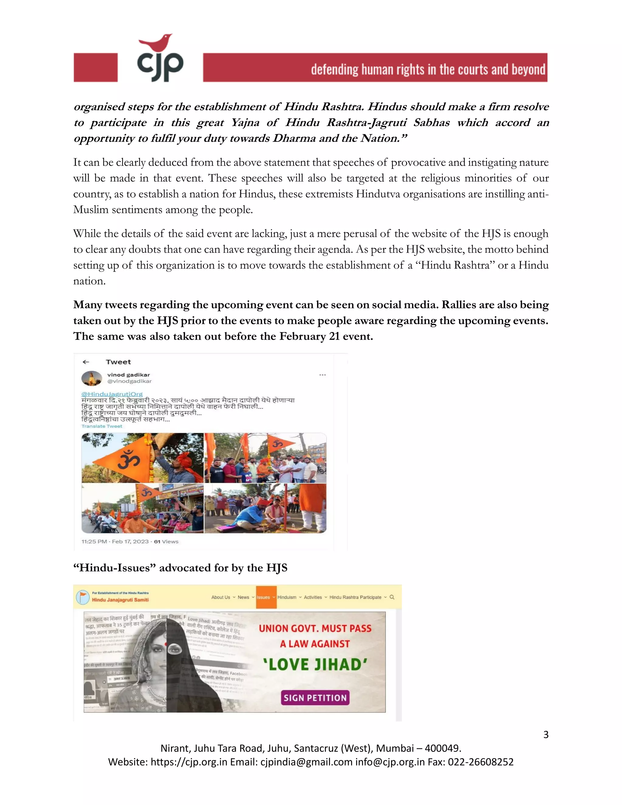 230224 -CJP Preemptive complaint to MLA, Mysuru Karnataka HJS.pdf