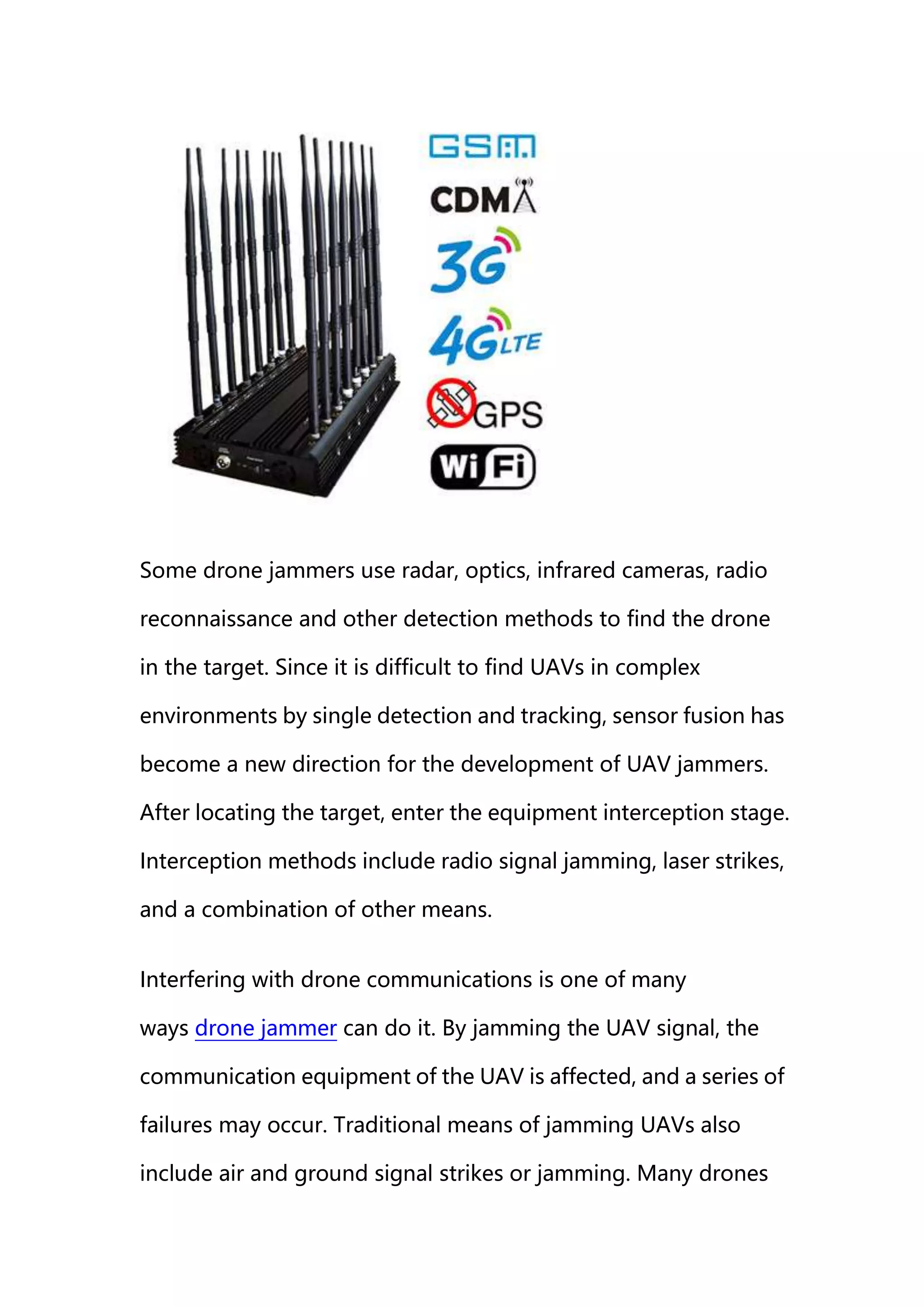 How to use the drone jammer? | PDF