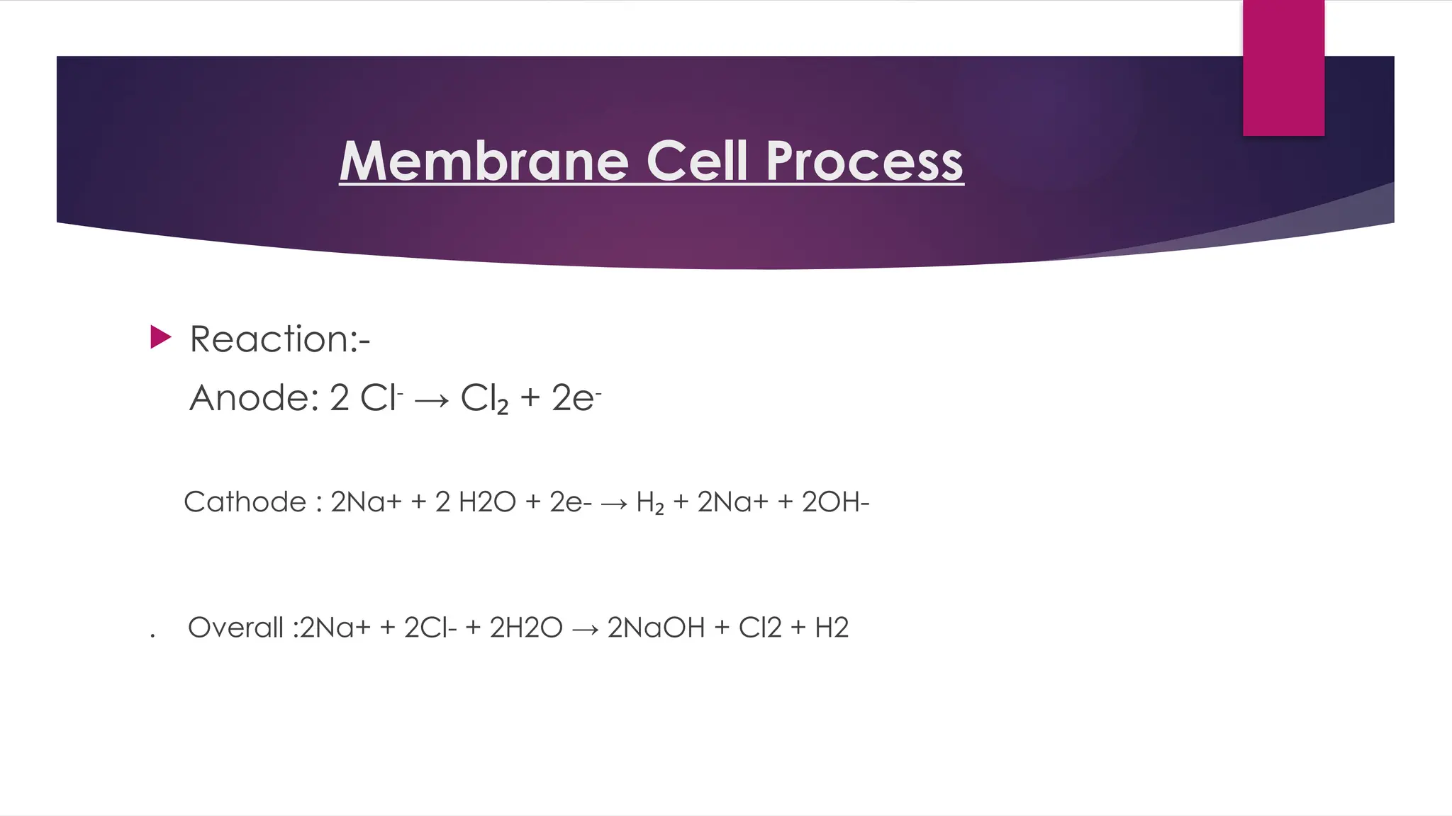 Manufacturing of caustic soda by membrane cell | PPTX