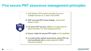 Best practices for secure PNT management in a multi vendor environment ...