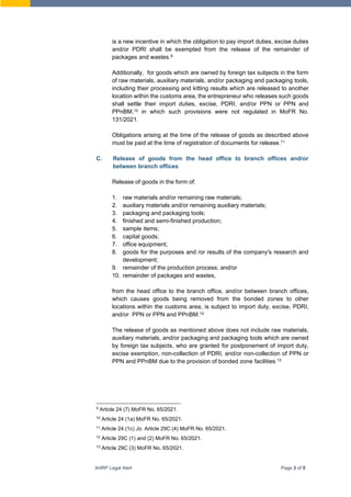 Incentives and Facilities for Bonded Zones Entrepreneurs or ...