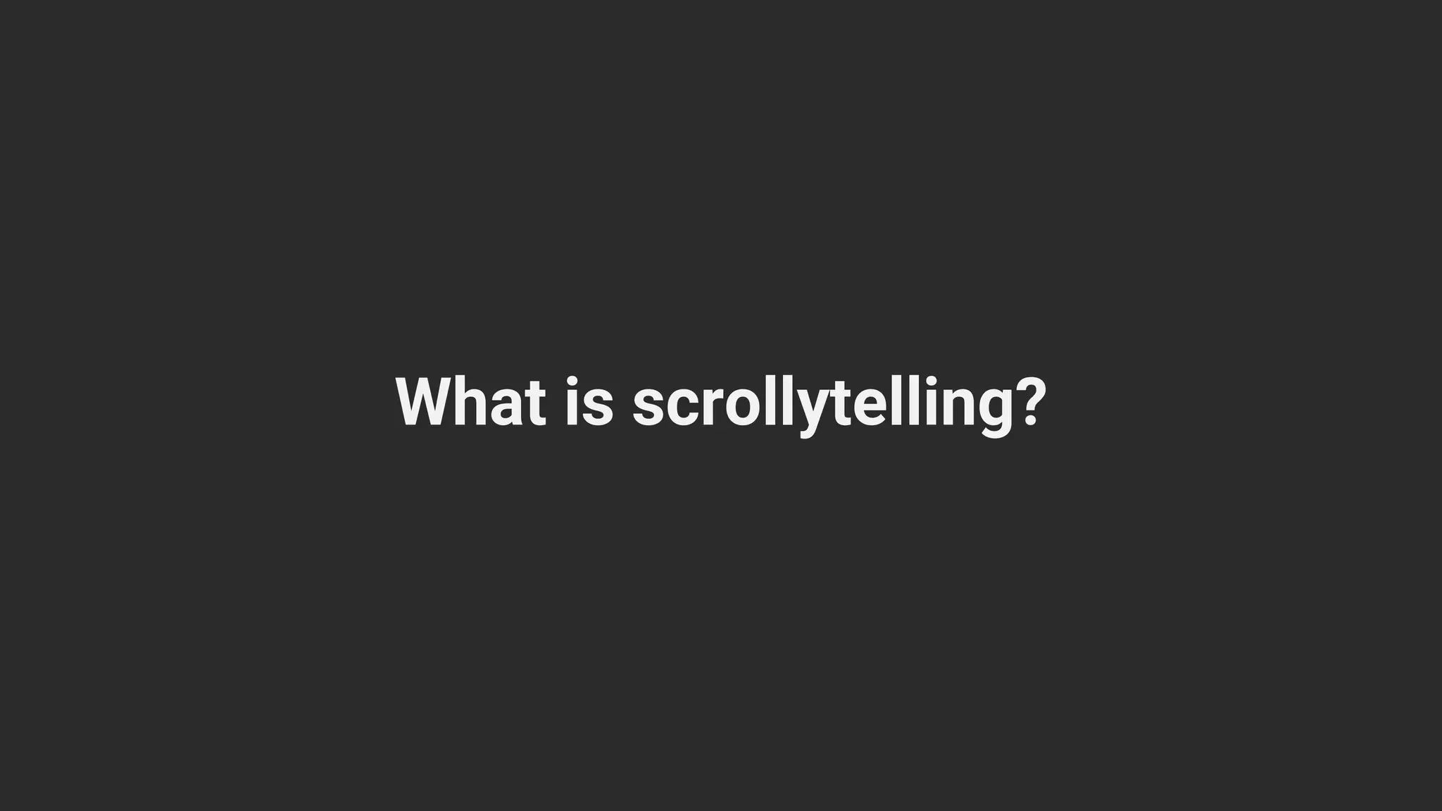 Scrollytelling Introduction | PDF