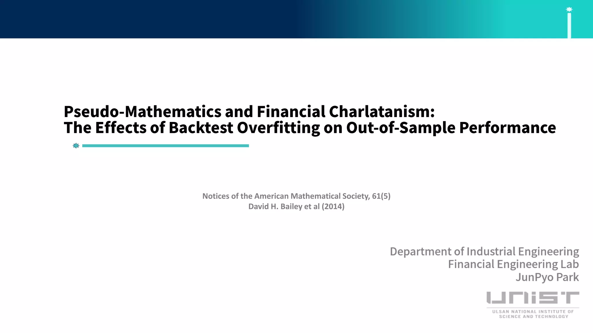 230427 Pseudo-Mathematics and Financial Charlatanism The Effects of ...