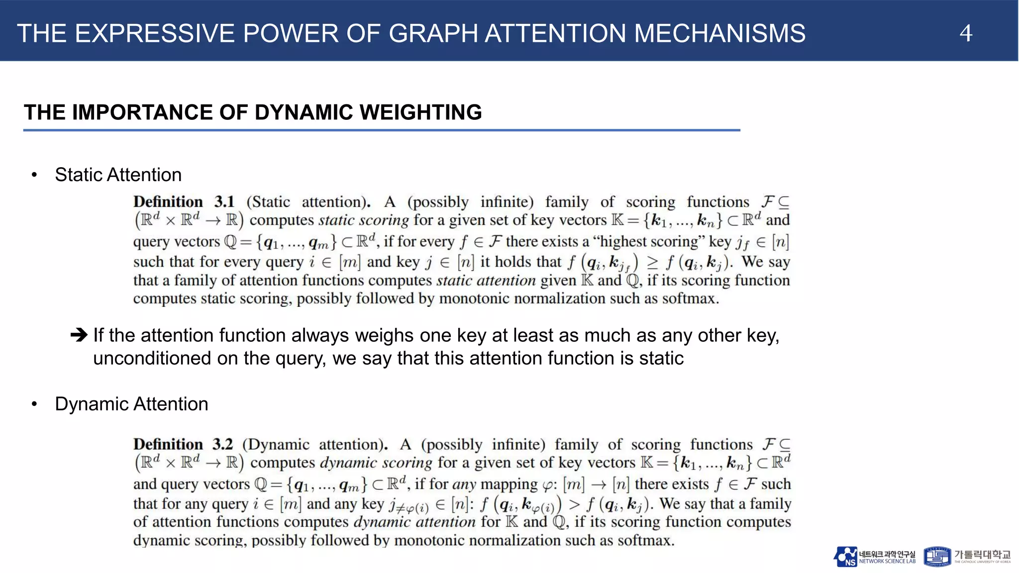 NS - CUK Seminar: J.H.Lee, Review on "How Attentive are Graph Attention ...