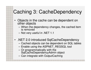 ASP.NET Scalability - WebDD | PDF