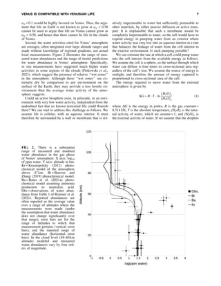 Venus’ Atmospheric Chemistry and Cloud Characteristics Are Compatible ...
