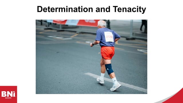 Victory belongs to the most tenacious - BNI Presentation | PDF